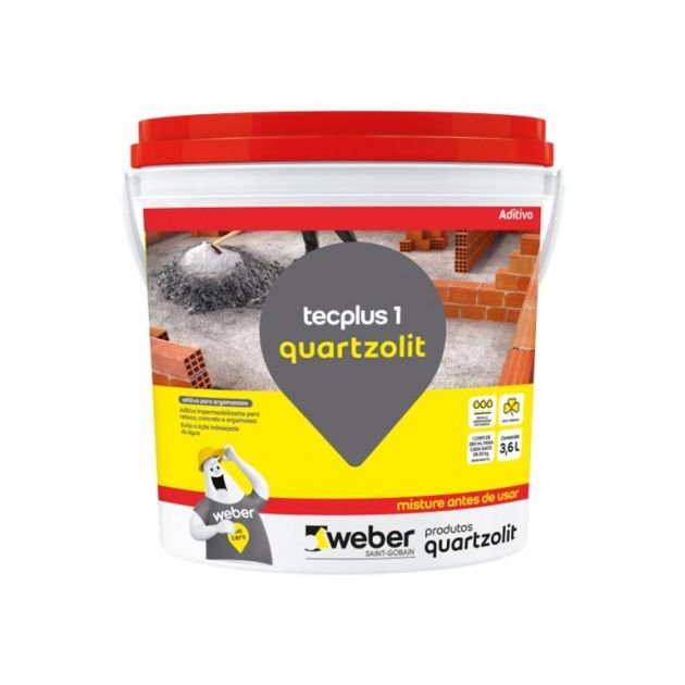 Aditivo Impermeabilizante Tecplus 1 Quartzolit – 18 lts – Porto Alegre